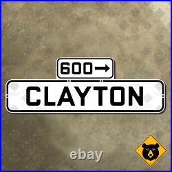 San Francisco California 600 Clayton Street blade road sign 1946 20×7 ...
